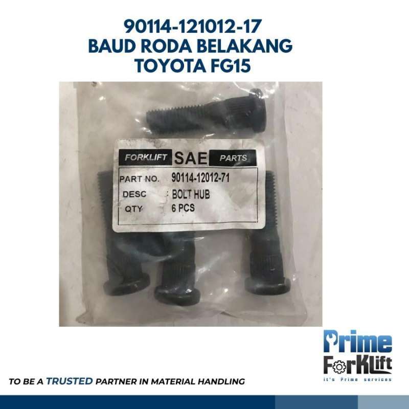 Jual 90114-12012-71 BAUD RODA BELAKANG FORKLIFT TOYOTA FG15 di Seller ...