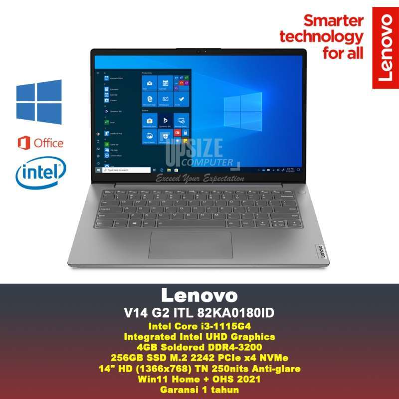 Jual Lenovo V14 G2 ITL 82KA0180ID IRON GREY CORE i3 4GB 256GB IRON GREY MURAH di Seller Up Size ...