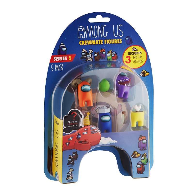 Promo Mainan Mini Action Figure Among Us S2 Crewmate Figures 5 Pack ...