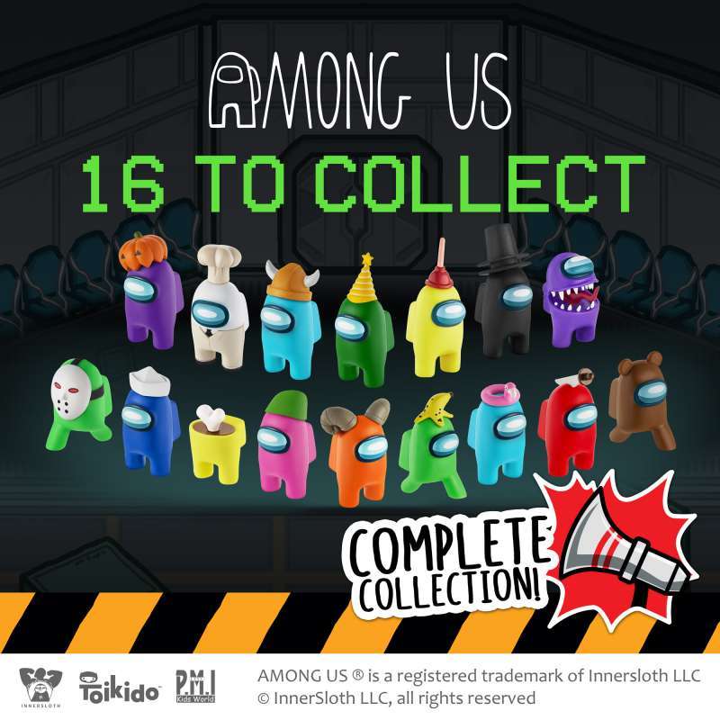 Promo Mainan Mini Action Figure Among Us S2 Crewmate Figures 5 Pack ...