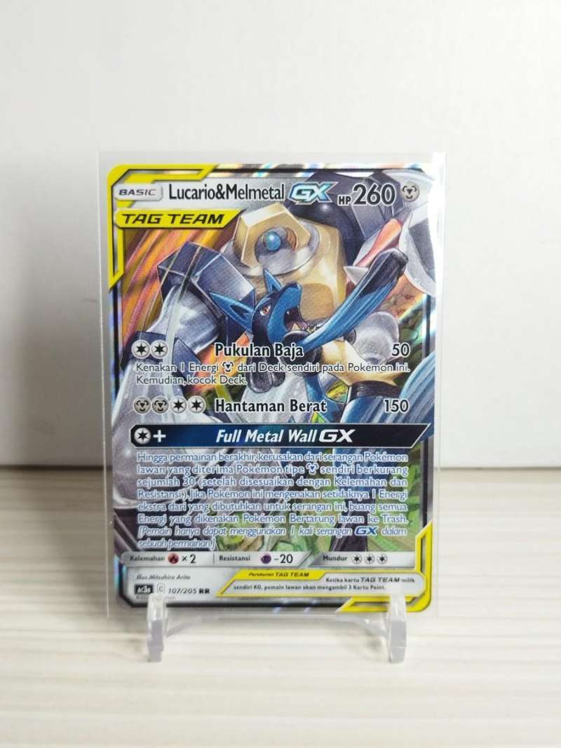 Jual Kartu Pokemon TCG Indonesia Lucario Melmetal GX Tag Team RR di ...