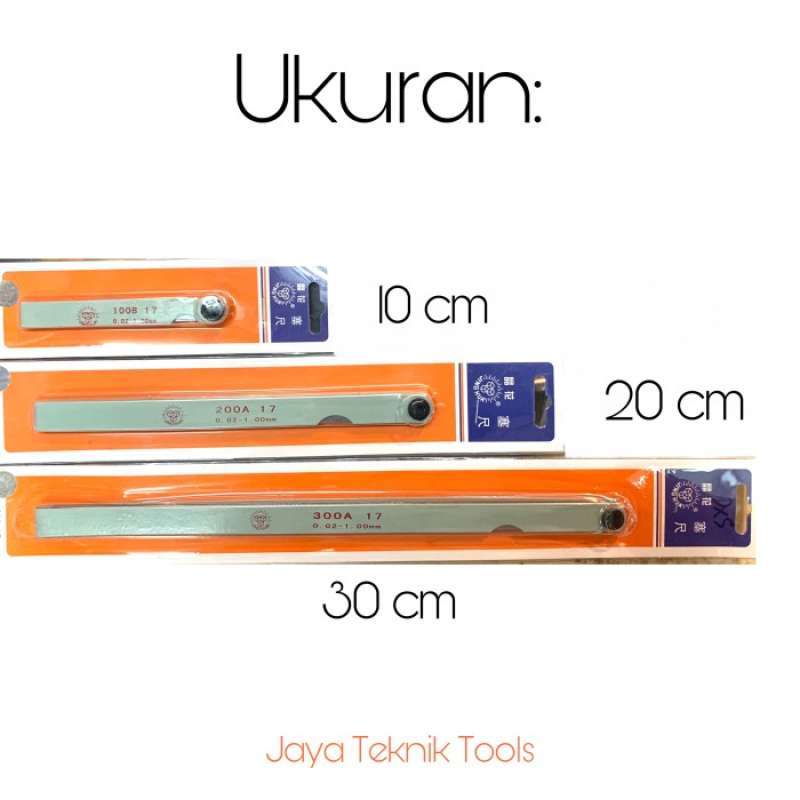 Promo Feeler Gauge 0.02 - 1 mm 10 20 30 cm Fuller Alat Setel Klep Jing Hua Diskon 27% di Seller ...