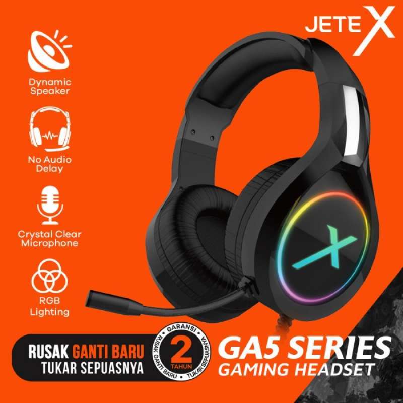 Jual Headset Gaming JETE X GA5 with Mic - Original - Garansi Resmi 1 Tahun Berkualitas di Seller ...