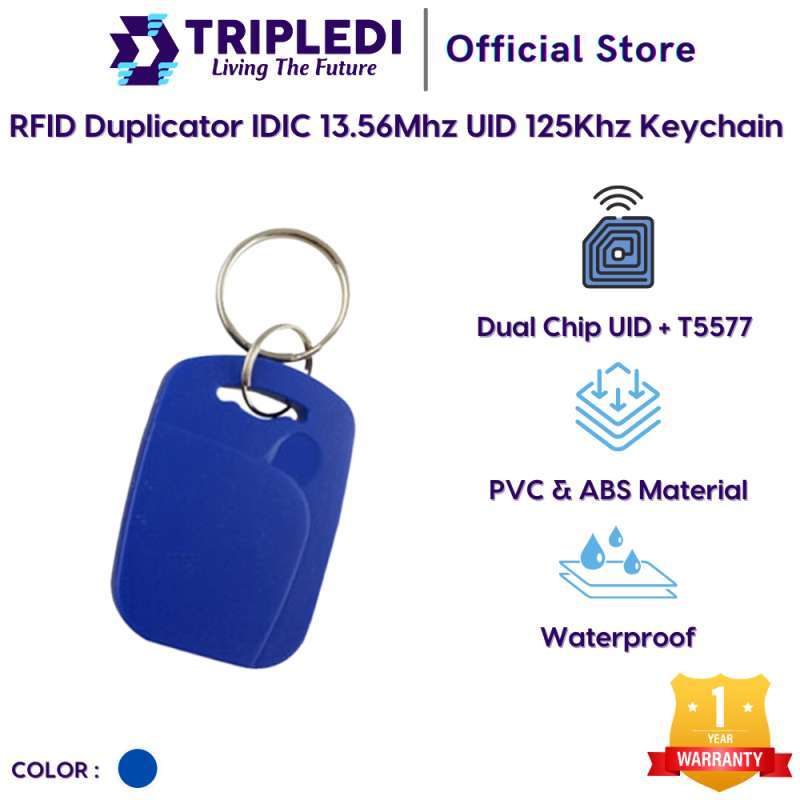 Jual TRIPLEDI RFID 125 KHz Keychain UID 13.56 MHz 1K Akses Kontrol ...