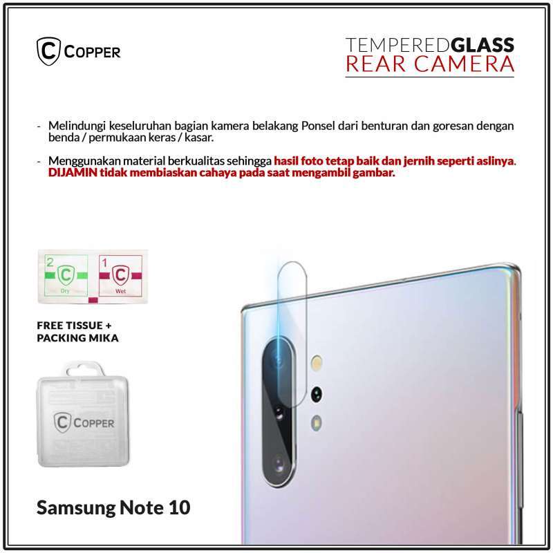 Promo Samsung Note 10 - Copper Tempered Glass Kamera Diskon 36% Di ...