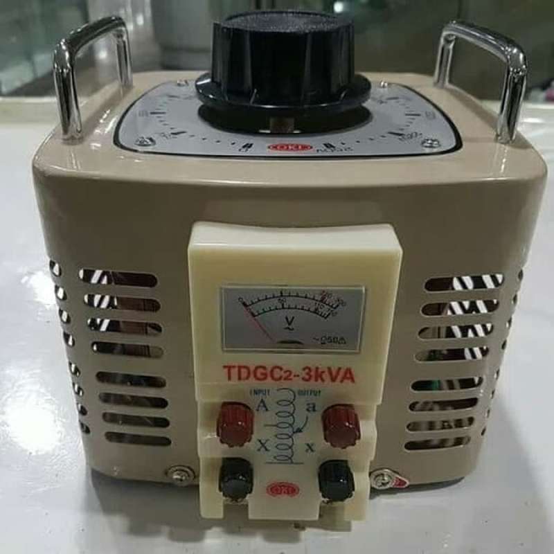 Jual Step Up Step Down Ajustable AC Voltage Regulator 3000 watt 0V-250V ...