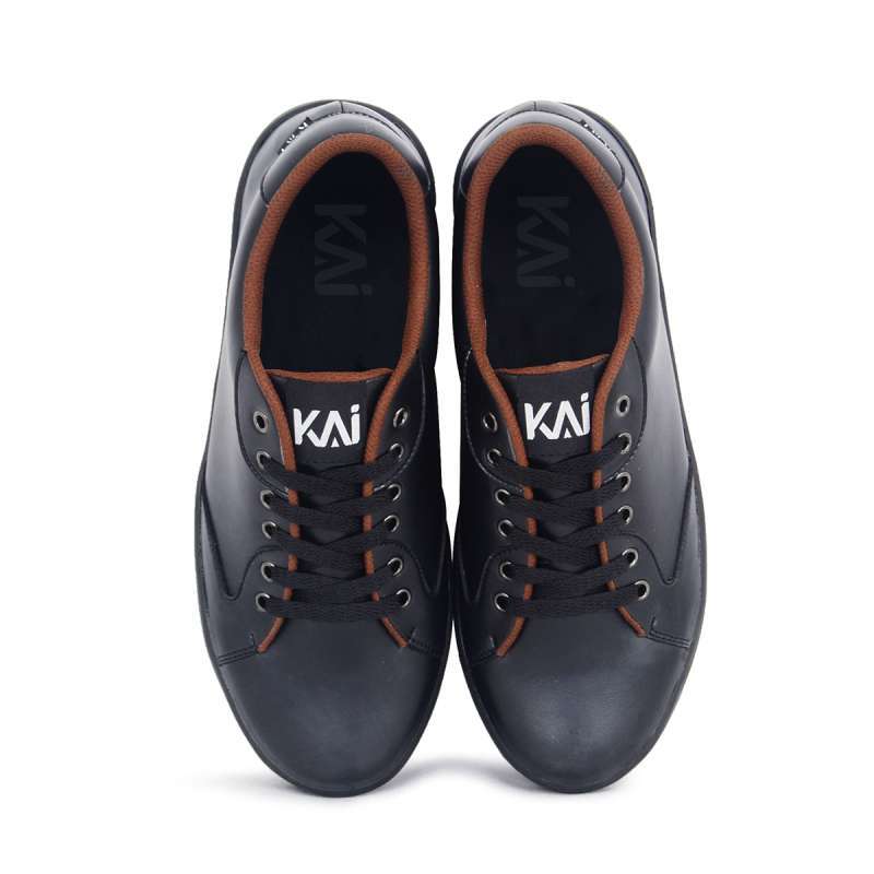 Promo Full Black Sepatu Sneakers Pria Terbaru Brand Kai Footwear K 090 Sepatu Kets Pria Warna ...