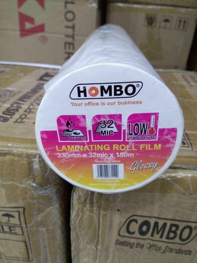 Jual Plastik Laminating Roll Glossy Merk Hombo di Seller Eudora - Kamal ...