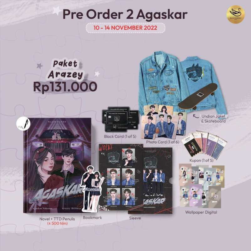 Jual Pre Order Paket Novel Agaskar Nazieranff Fiksi Remaja Romance ...