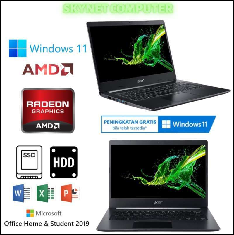Jual ACER ASPIRE 3 SLIM A314 AMD 3020 RAM8GB SSD256GB AMD RADEON ...