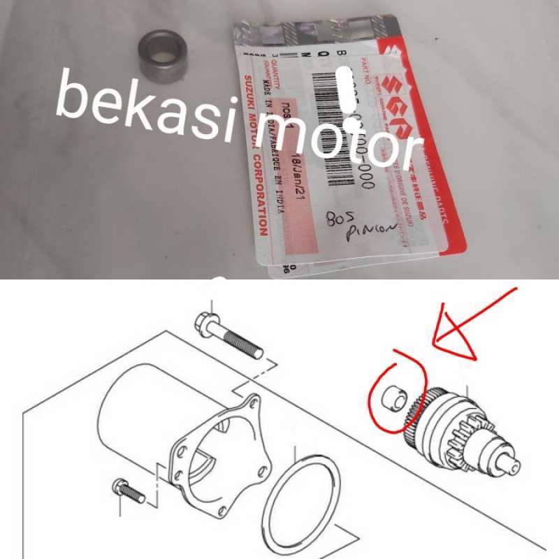 Promo Tahun ini aja kak stater bos pinion starter suzuki nex lets ...