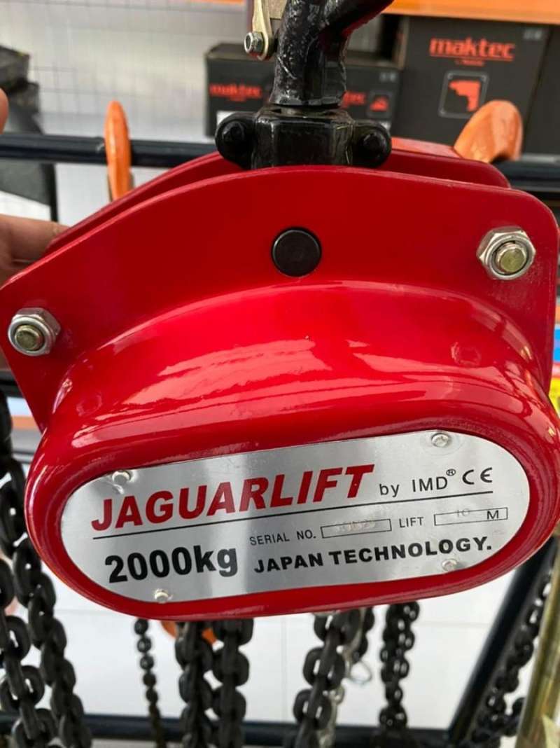 Jual Chain Block Jaguarlift 2 Ton x 5 Meter / Takel Katrol Kerekan di ...
