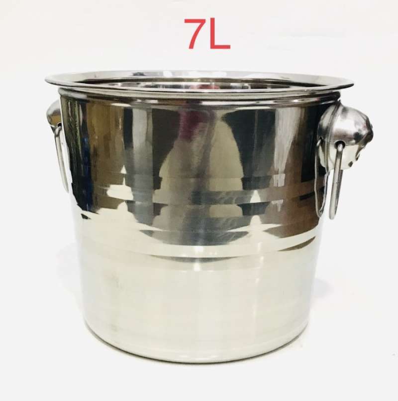 Jual Ice Bucket Stainless / Tempat Es Batu Ember Stainless 7L , IB-S7L ...