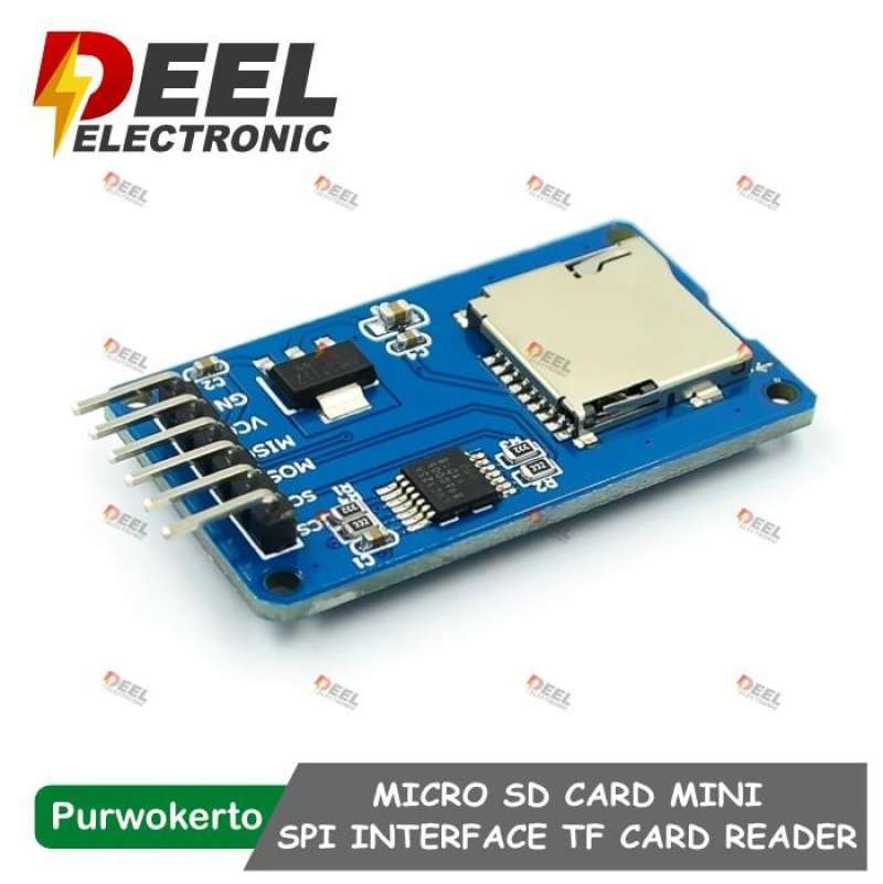 Jual Micro Sd Card Reader Writer Module Mini Spi Interface Tf Card