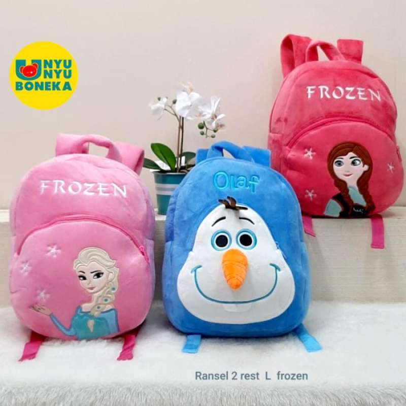 Jual Tas ransel BESAR anak sekolah paud tk sd smp olaf frozen anna elsa - Multicolor di Seller ...