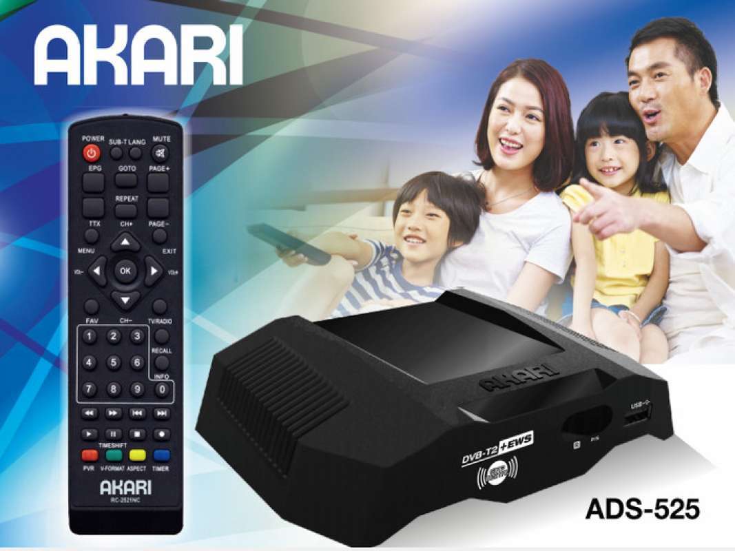 Jual Akari Ads 525 / Stb Dvb-t2 Set Top Box Tv Digital / Ads525 Di ...