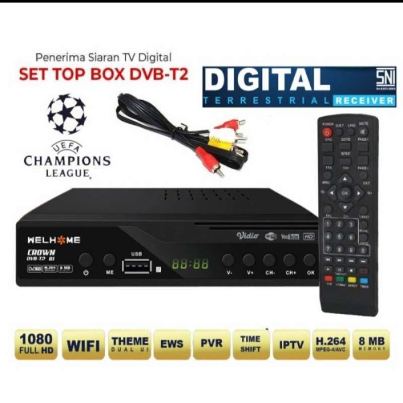 Jual DIGITAL TV SET TOP BOX / STB DVB-T2 WELHOME di Seller AGEYO - Cengkareng Timur, Kota ...