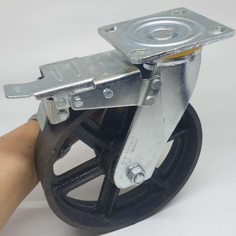 Jual Roda Besi Heavy Duty Vintech Germany 8 Inch (200 Ã— 50 Mm) Rem Di ...