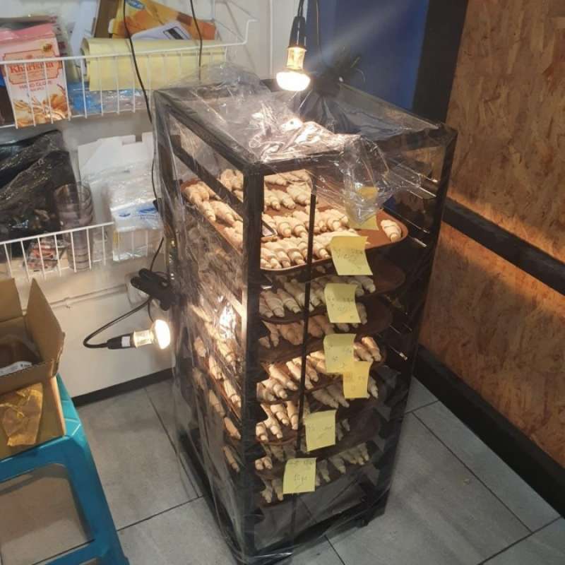 Jual Custom Order Trolley Roti / Rak Roti / Food Trolley / Bakery ...