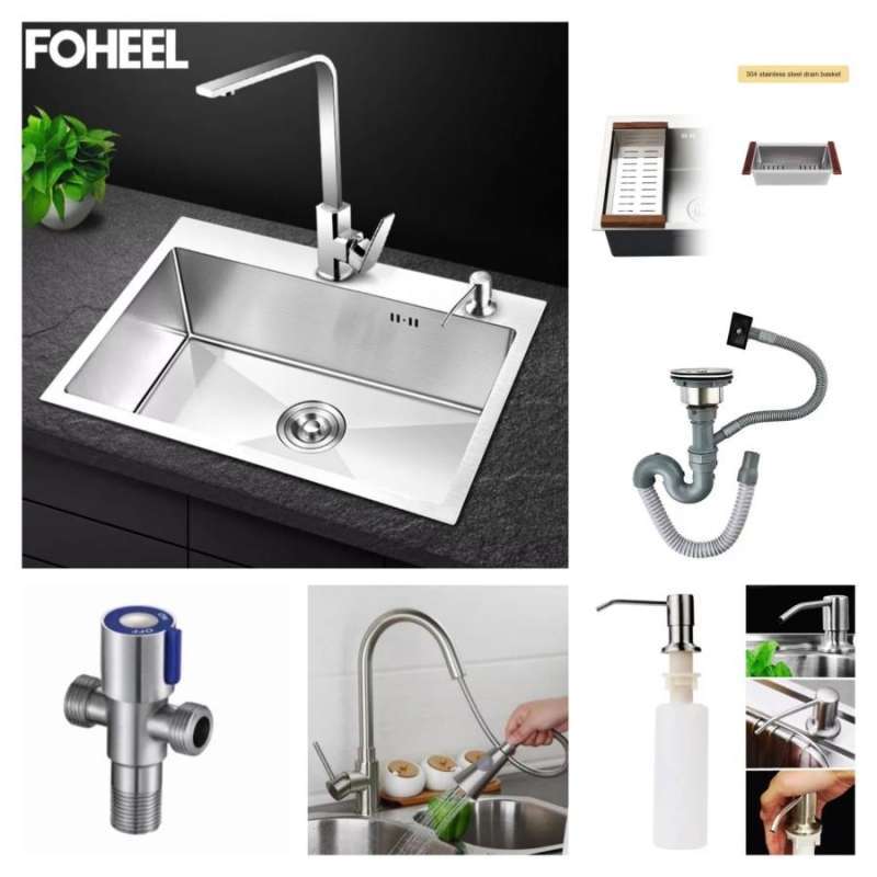 Jual Paket Komplit Kitchen Sink ONAN 7050/Bak Cuci Piring Stainless SUS ...