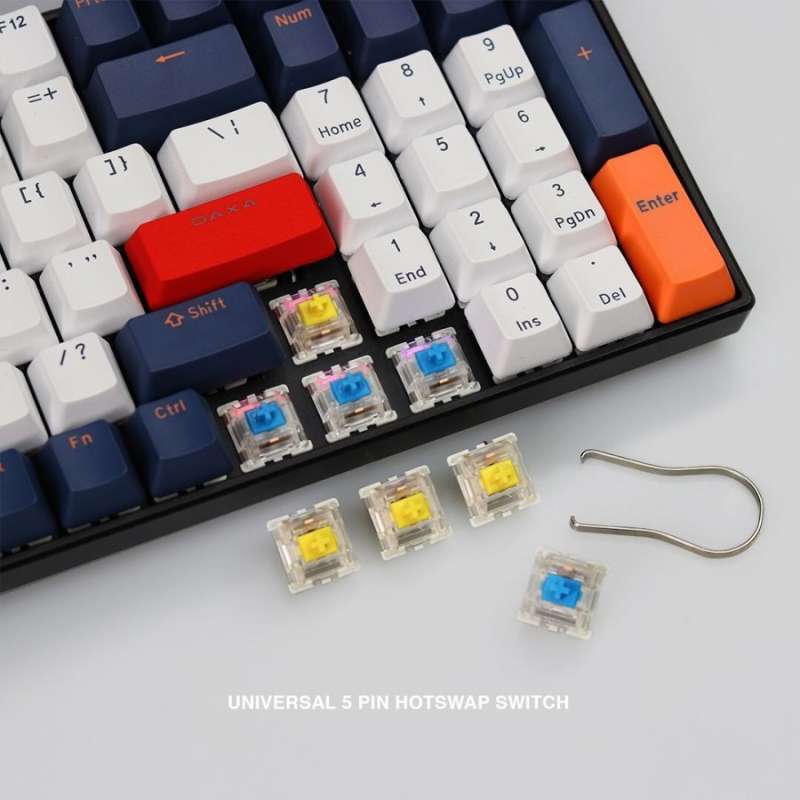 Jual Rexus Daxa M100 Pro Wired Mechanical Gaming Keyboard - Yellow ...