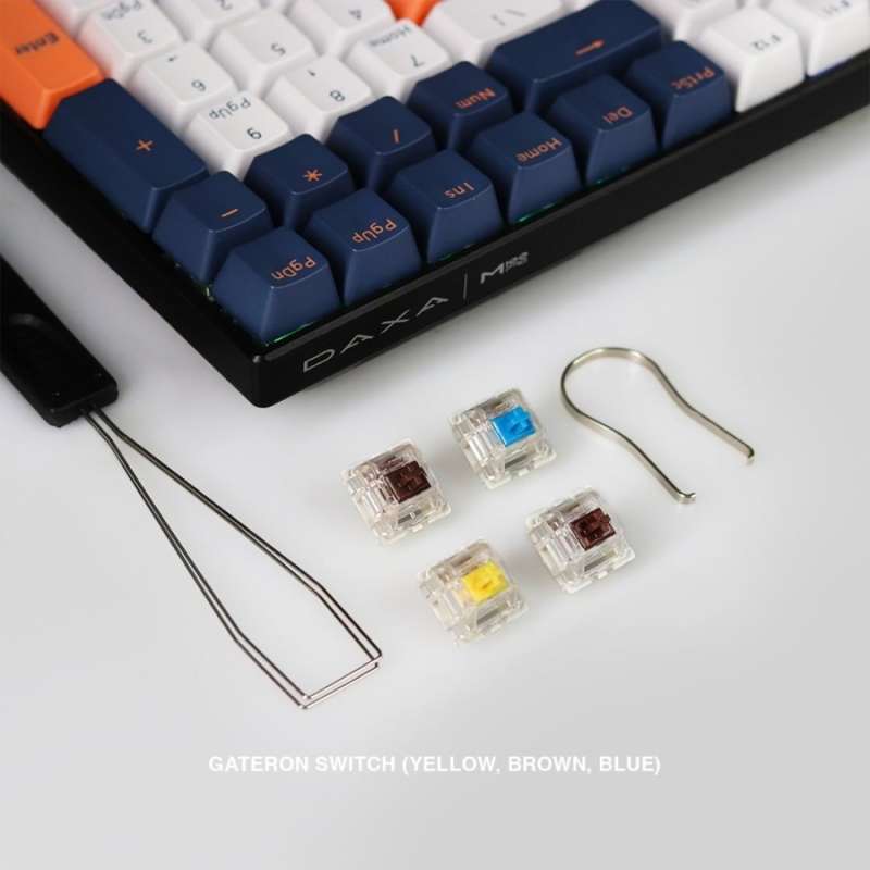 Jual Rexus Daxa M100 Pro Wired Mechanical Gaming Keyboard - Yellow ...