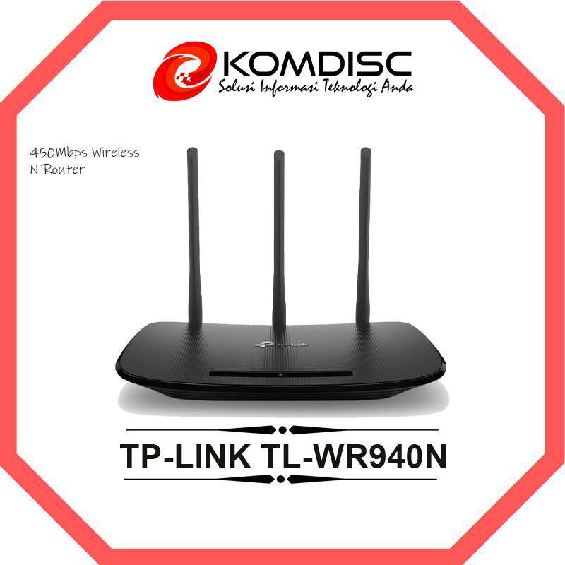 Jual TP-LINK TL-WR940N 450Mbps Wireless Router/ Wifi Router TPLINK ...