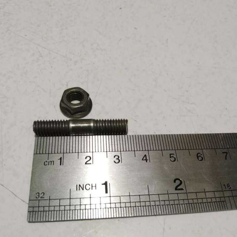 Jual Baut Tanam +mur Knalpot Grand,supra,vega ,beat, 6 Mm X 6 Mm X 34 ...
