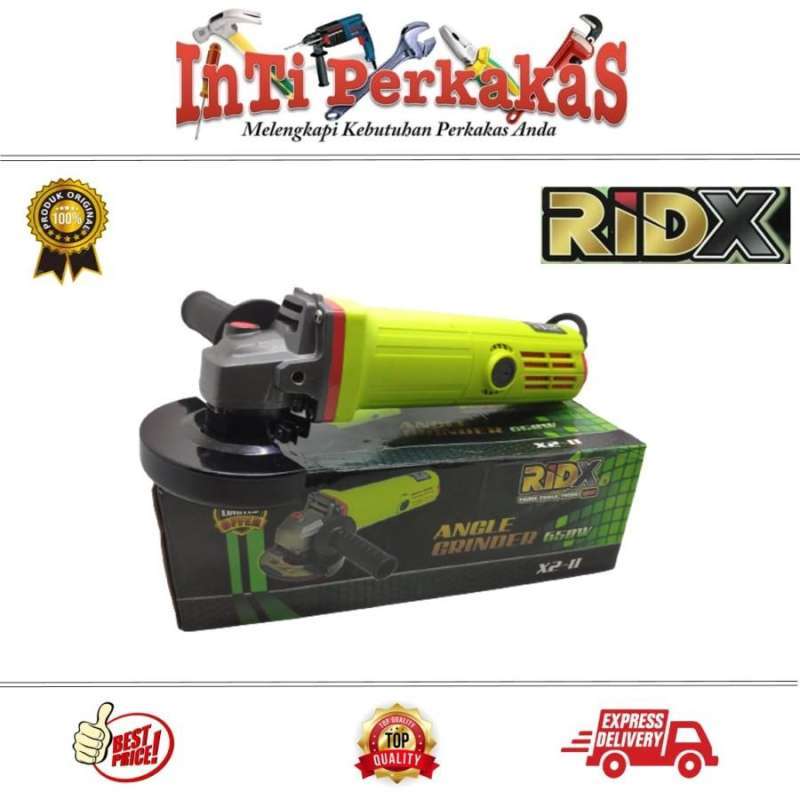 Jual RidX Gerinda Tangan 4 Inch Angle Grinder X2-11 Gurinda Besi di ...