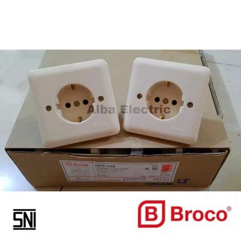 Jual Ib Stop Kontak Arde Broco 5511u New Gee Socket Outlet / Kontak ...