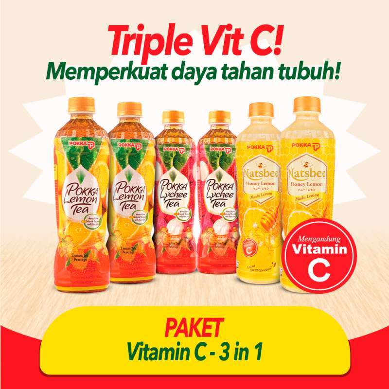 Jual POKKA Lemon Tea, Lychee Tea, dan Natsbee Honey Lemon Paket Minum ...