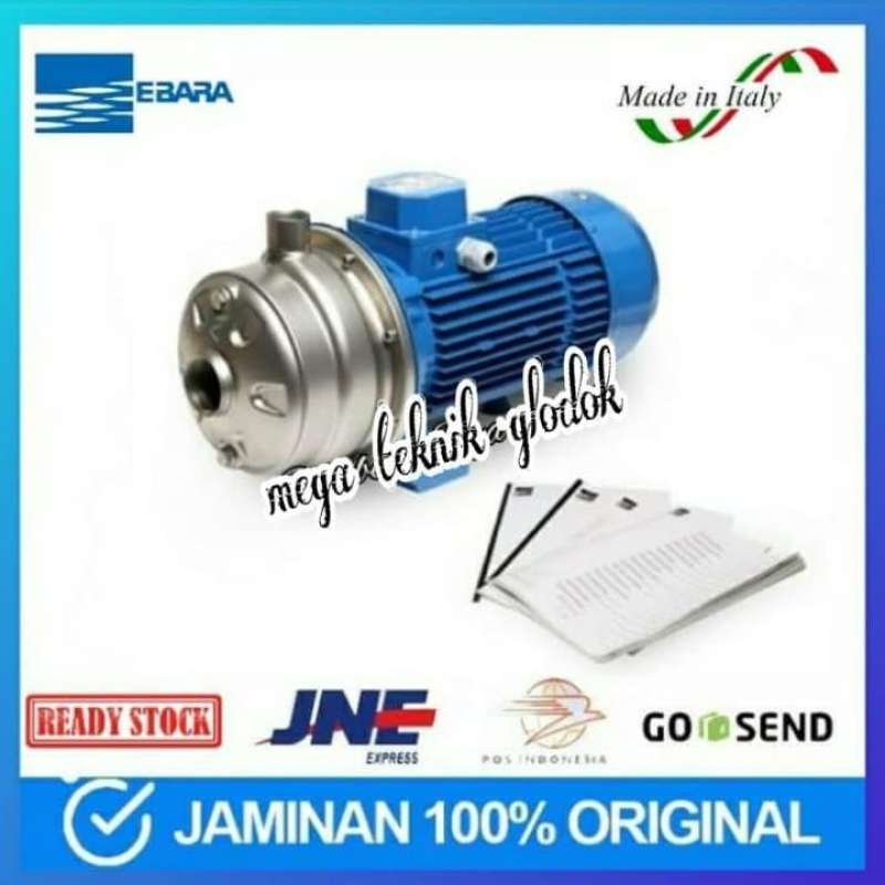 Jual pompa Ebara Stainless Steel 1Phase 220V EBARA CDXM-90/10 centrifugal di Seller Mega Tehnik ...