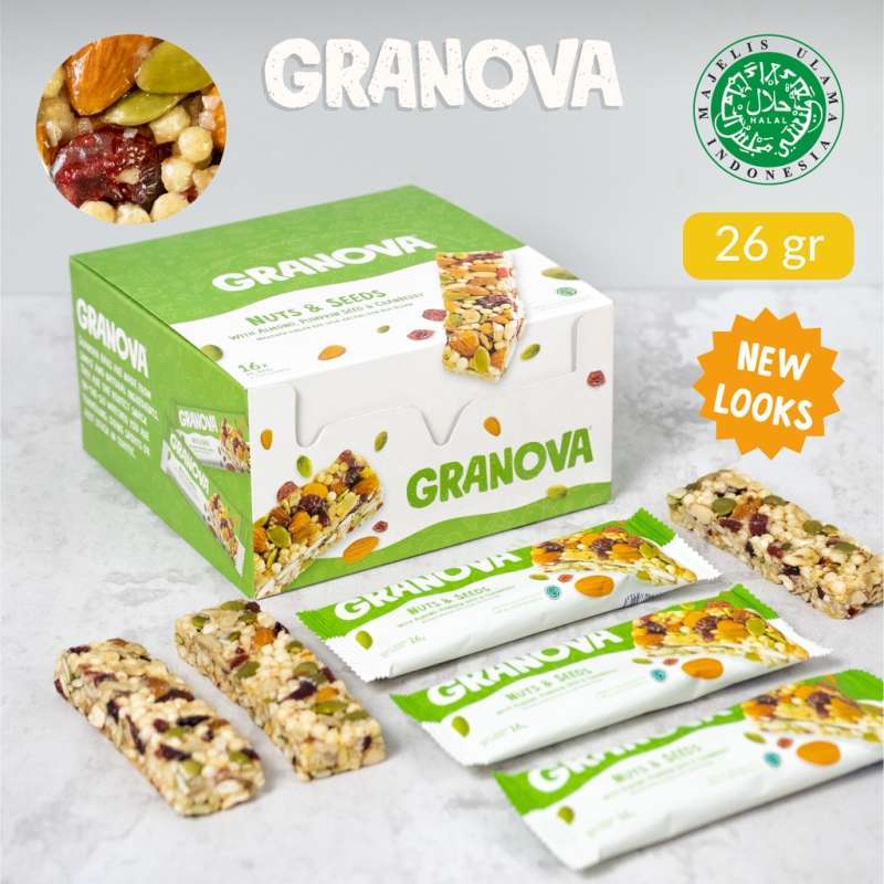 Jual Granova Bar Nuts & Seeds by Granova - Snack Anak, Healthy Snack ...