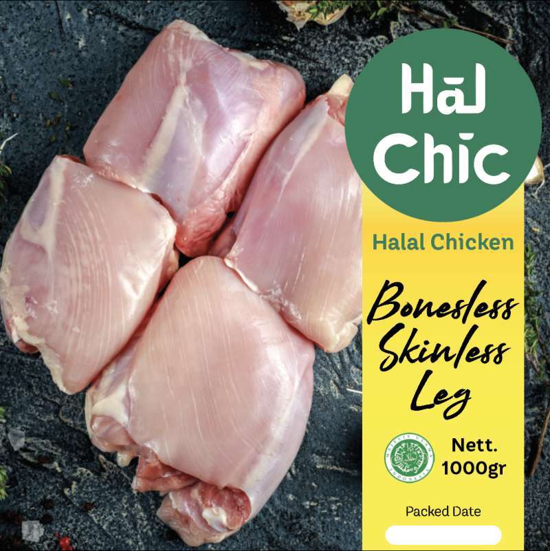 Promo Halal Chicken Boneless Skinless Leg [1000 Gr] Diskon 18% Di ...