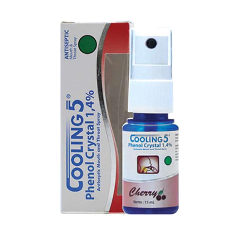 Jual Cooling 5 Antiseptic Spray Obat Tenggorokan dan Sariawan - Cherry ...