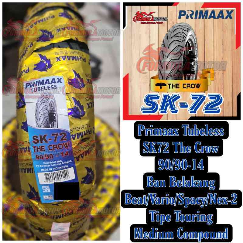 Jual 90/90-14 Ban Primaax SK72 SK 72 The Crow Tubeless - Ban Belakang ...
