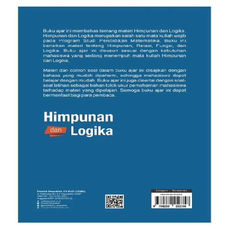 Jual Buku Himpunan dan Logika di Seller 86_Chamda - Sardonoharjo, Kab. Sleman | Blibli