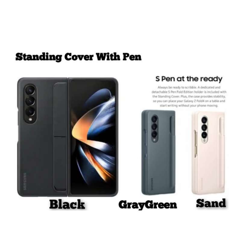 Promo Case Original Samsung Galaxy Z Fold 4 Fold4 5G Standing Cover ...