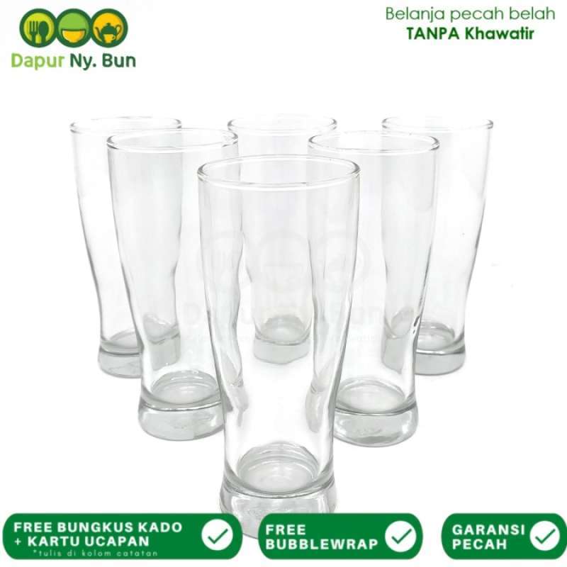 Jual 6 Pcs Gelas Tinggi PORTO / Gelas Minuman / Gelas Jus di Seller ...