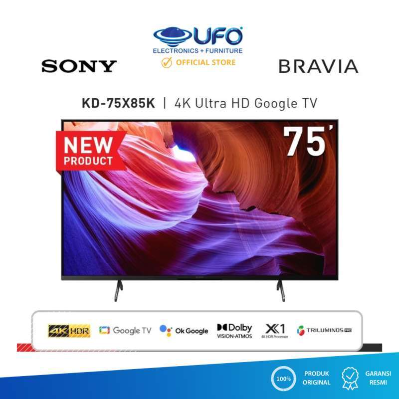 Jual Sony Bravia Led X85k 4k Hdr Led Google Tv 75 Inch Kd-75x85k Di ...