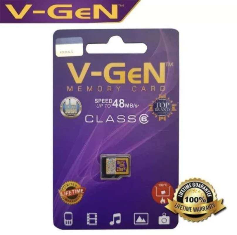 Promo Memory Card V-gen Micro Sd Vgen Original 4gb 8gb 16gb 32gb Class ...