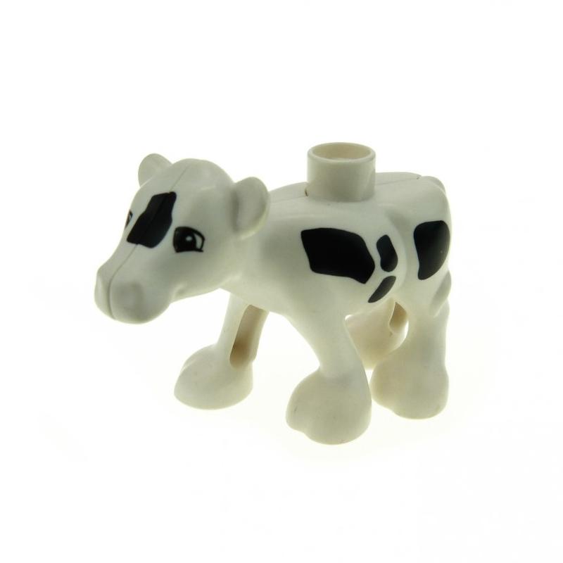 Jual LEGO Part Duplo Cow Baby Calf Front Leg Forward with Black Spots ...
