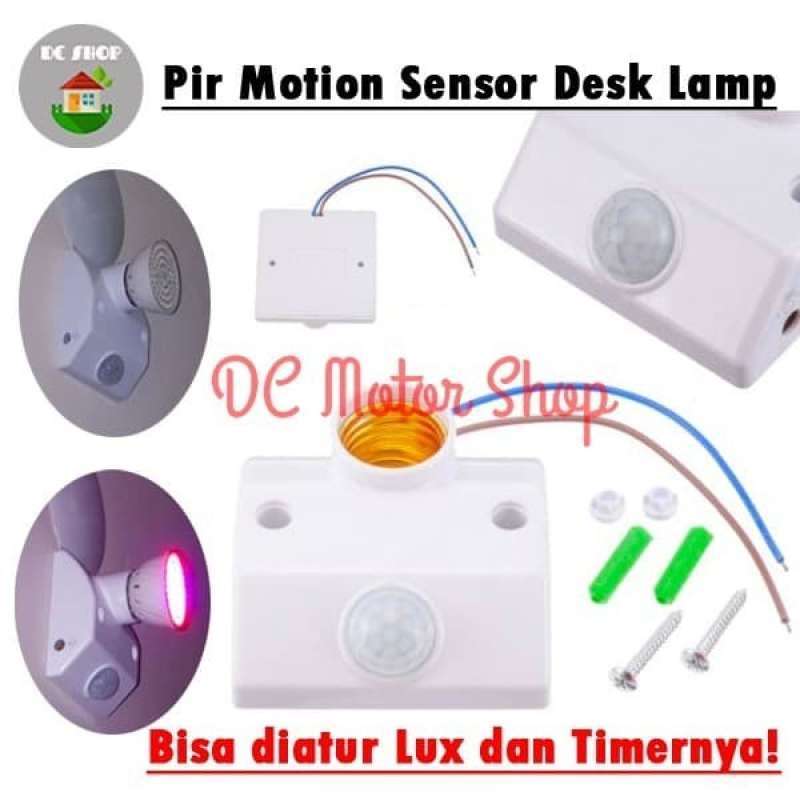 Jual Limited Fitting Adapter E27 Lampu Meja Otomatis PIR Motion Sensor ...