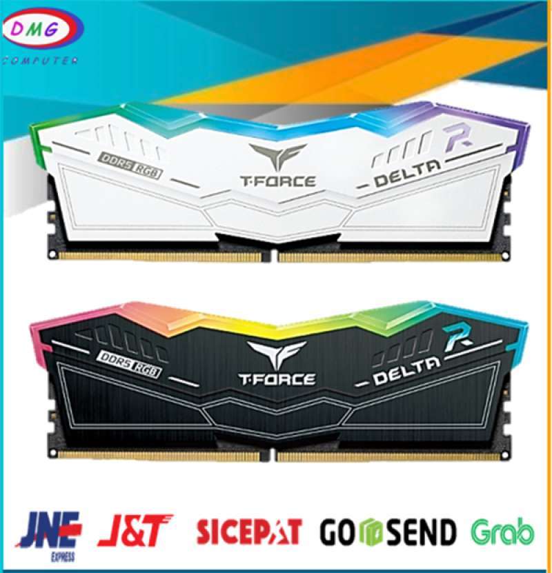 Jual Memory Team T-Force Delta DDR5 RGB PC51200 6400Mhz 32GB 2x16GB di ...