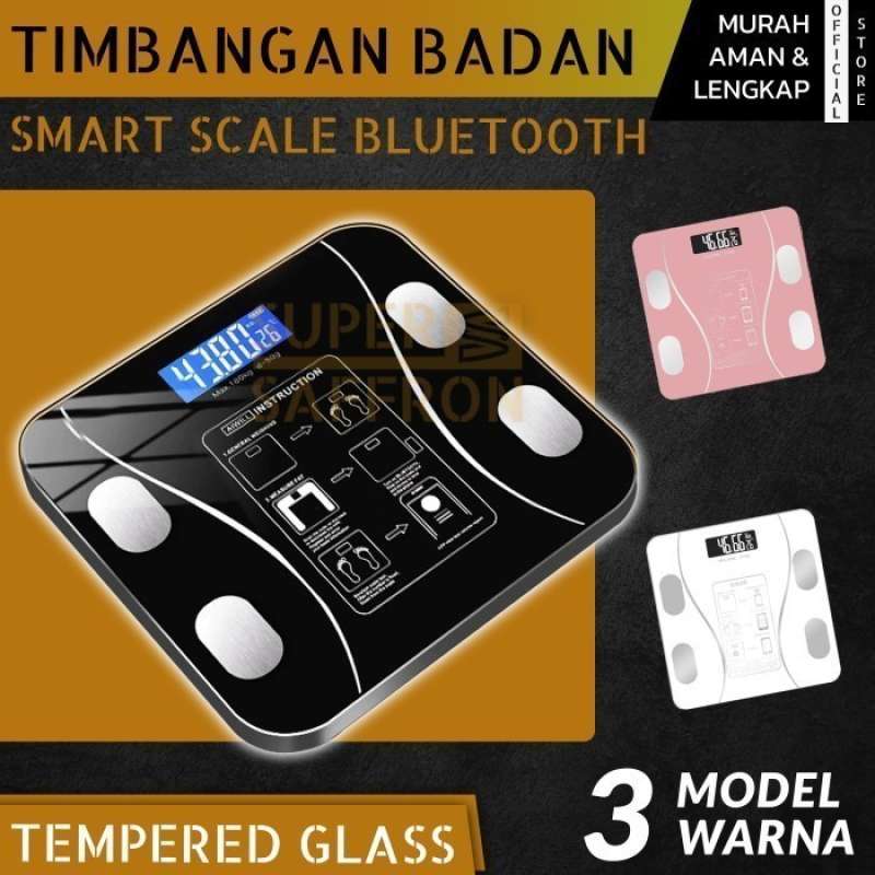 Promo Timbangan Digital Badan Bluetooth Body Fat BMI Smart Scale Glass ...