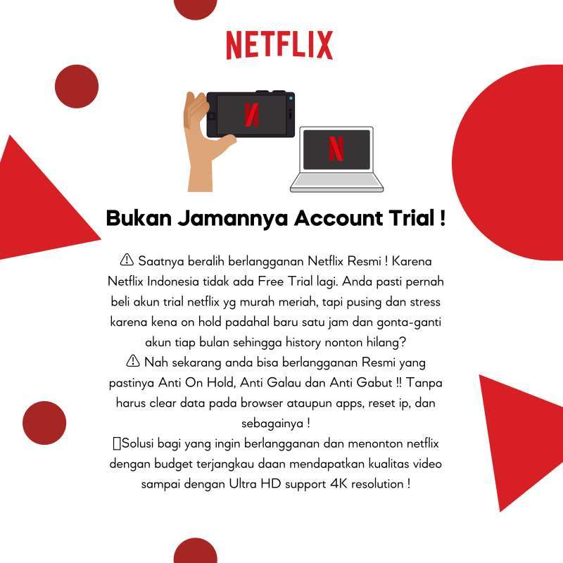 Jual Promo - Netflix Private Account [1 Bulan/resmi] (up To 4k ...