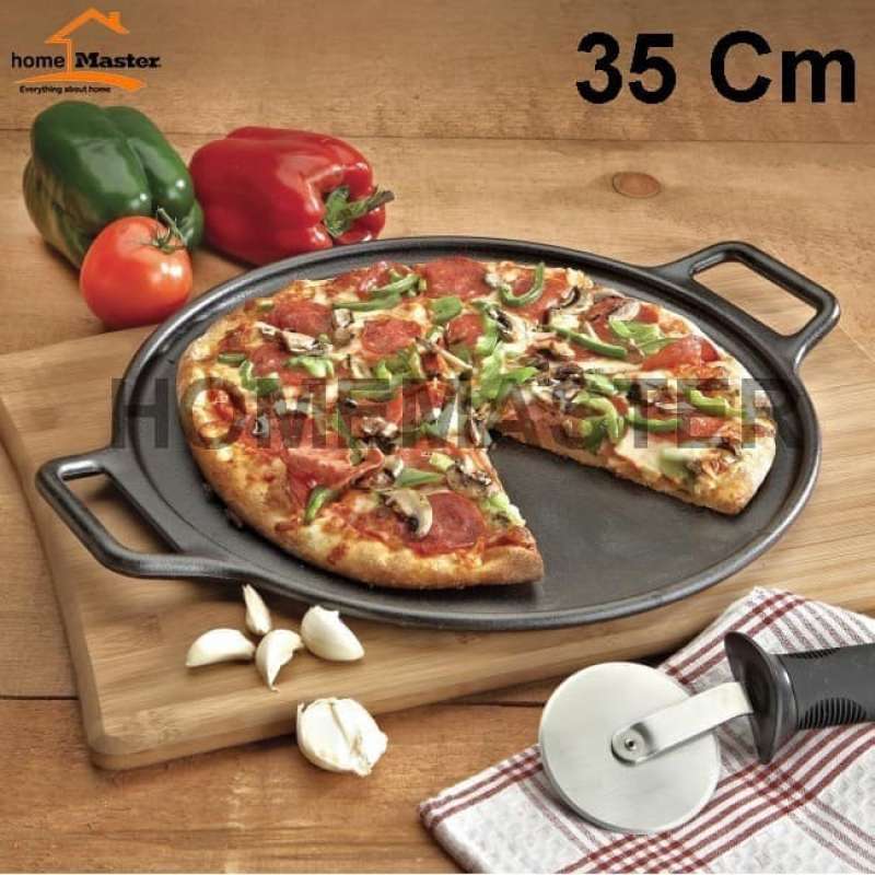 Promo Cast Iron/Besi Cor Panci/Pan/Skillet/Wajan Dual Handle 35 Cm ...