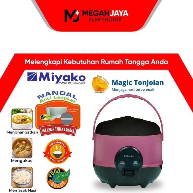 Promo Miyako Rice Cooker / Magic Com Mcm 606 / Mcm-606 B Sbc (0,6 Liter ...