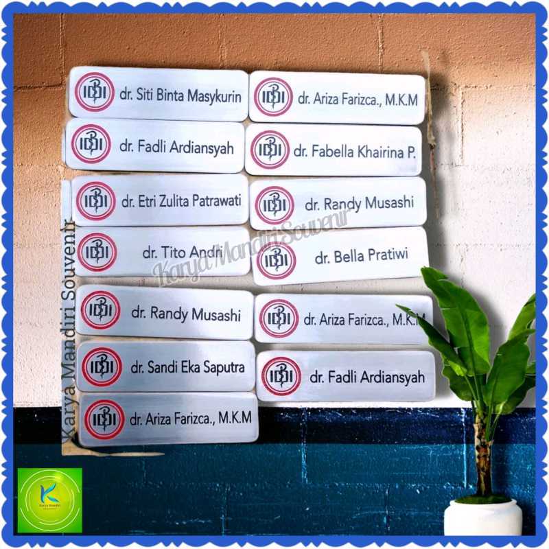 Jual Name Tag / Nama Dada Stainless Grafir di Seller Karya Mandiri ...