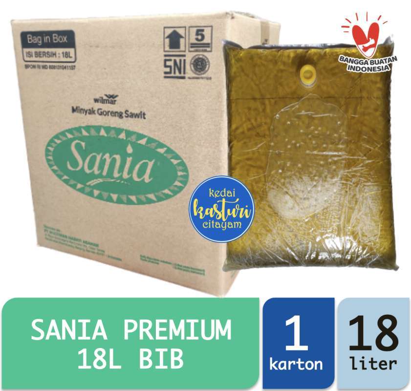 Jual Minyak Sania Premium [18 Liter BIB x 1 Karton] di Seller Toko ...
